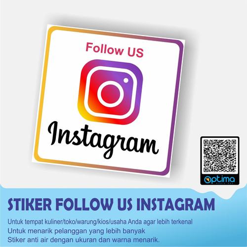 Jual STIKER FOLLOW US DI INSTAGRAM - Kab. Klaten - Optima Media Edu ...