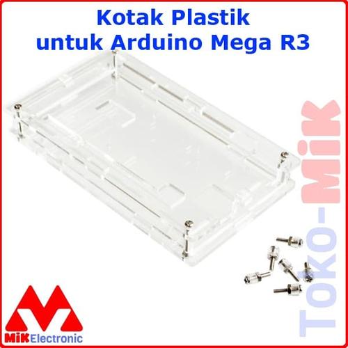 Jual ARDUINO MEGA 2560 R3 PLASTIC SHELL TRANSPARENT BOX KOTAK PLASTIK ...