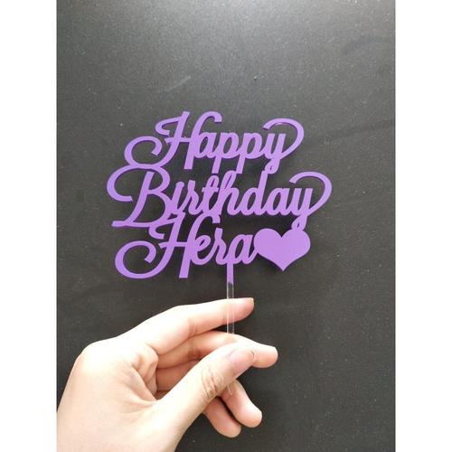 Jual TOPPER KUE UNGU / HIASAN KUE ULANG TAHUN / CAKE TOPPER ELEGANT ...