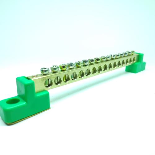 Jual Terminal Kabel Blok Netral Block Ground 16 Pole M4 6x9 mm Kuningan ...