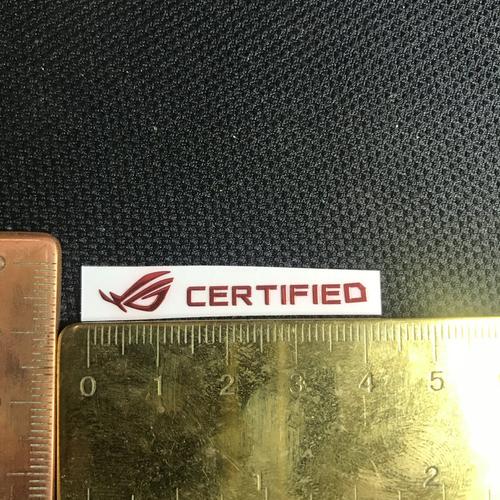 Jual Sticker stiker logo Asus ROG Certified tipe B - Kota Banjarmasin ...