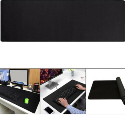 Jual mouse pad polos hitam 40 x 90 cm large jumbo besar gaming anti ...