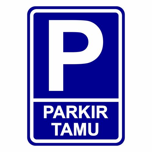 Promo Rambu Area Parkir Khusus Tamu 35cm x 50cm Plat Alumunium - Kota ...