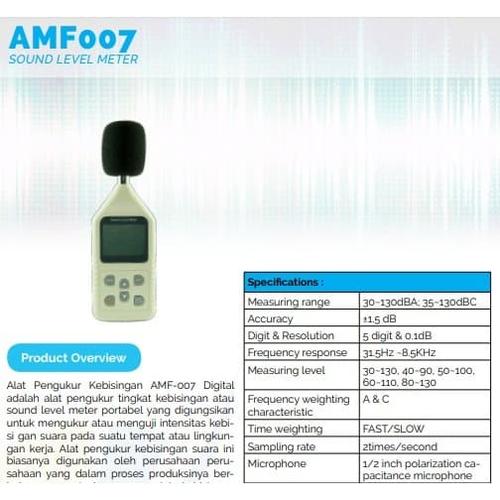 Jual Alat Pengukur Kebisingan Suara Digital Sound Level Meter AMF007 ...