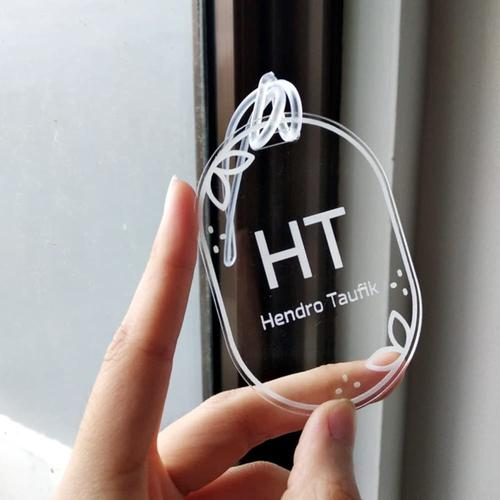 Promo Bag Tag Akrilik | Luggage Tag Acrylic | Custom Nama - Jakarta ...