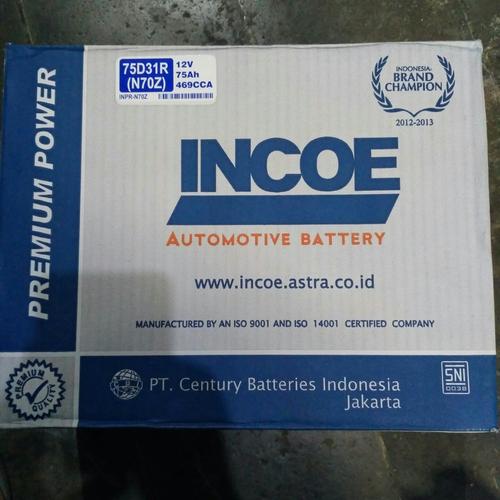 Jual aki Incoe N70Z 12 volt 75 ah khusus gosend - Jakarta Timur - Eka ...