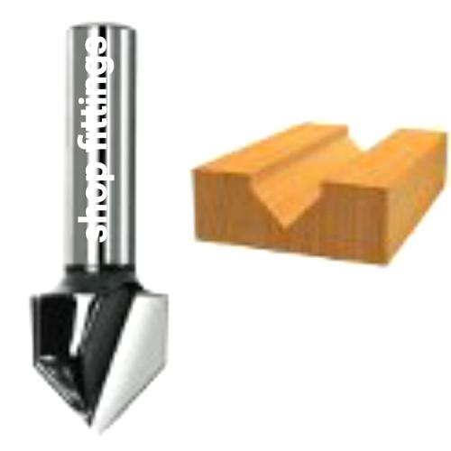 Jual Mata Router Trimmer Profil Lancip V 90°Groove Bit 6mm x¼ ...