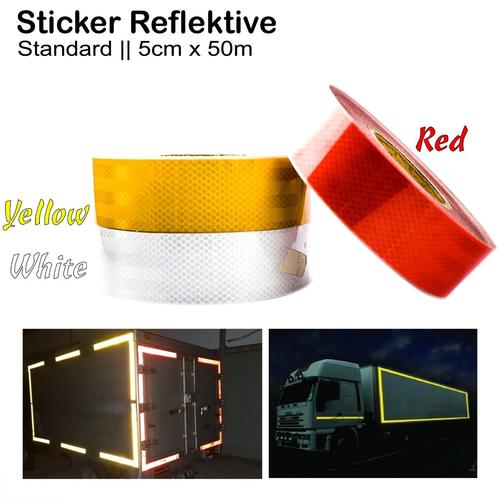 Jual Sticker Reflective Reflektif Reflector Tape Standar Dishub - Uji ...