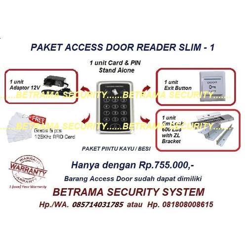 Jual PAKET ACCESS DOOR READER SLIM - 1 ( PINTU KAYU ) - Jakarta Barat ...