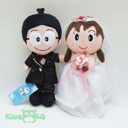 Jual boneka wedding nobita dan shizuka original doraemon - Kota ...