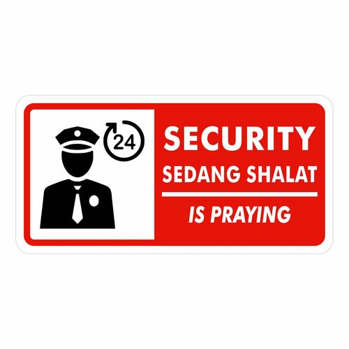 Promo Rambu Sign Security 40cm x 20cm Informasi Security Plat Alumunium ...