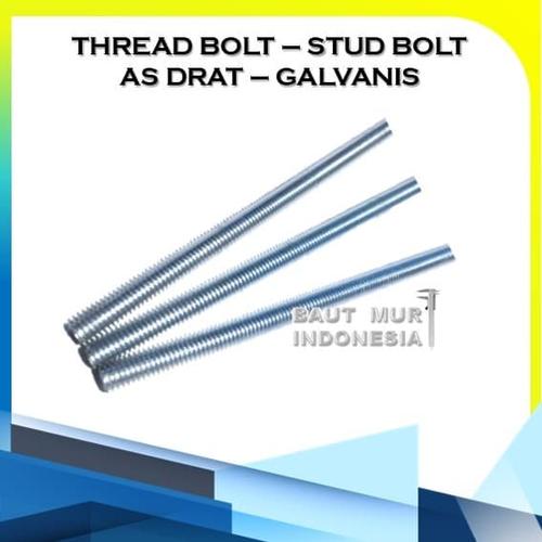 Jual ASDRAT PUTIH - LONGDRAT BESI GALVANIS M6 X 1 METER - Kab. Bekasi ...