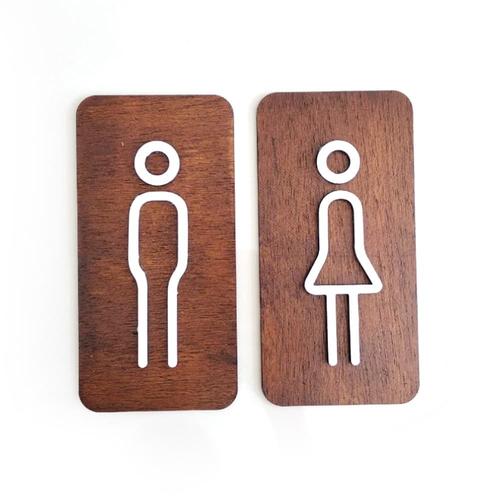 Jual 01 - Toilet Sign / Tanda Toilet - Bahan Kayu - Jakarta Timur ...