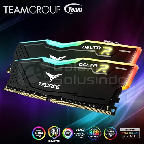 Promo TEAM T-Force Delta RGB (2x8) 16GB DDR4 kit 3200MHz - Black Memory ...