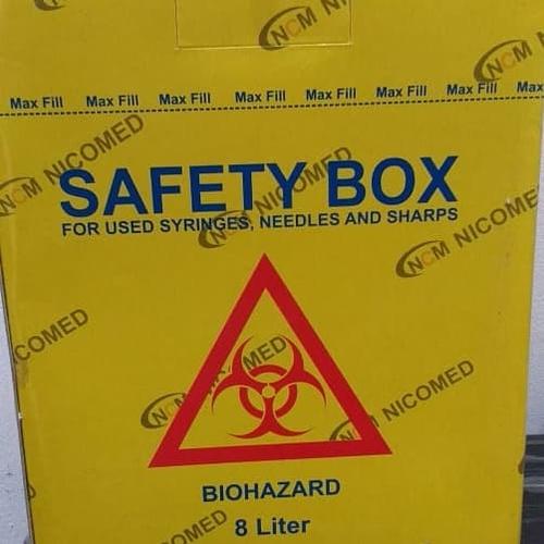 Jual Safety Box Bio Hazard /Box Kotak Biohazard Tempat Sampah Medis 8 ...
