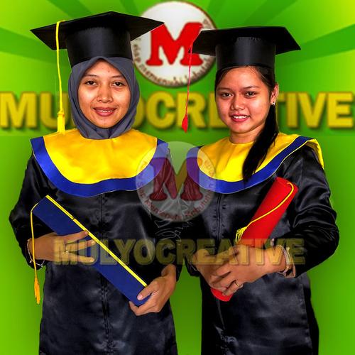 Jual Baju Toga 1set Baju Toga Wisuda Jubah Toga Sleber Kerah Topi ...