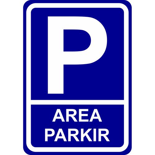 Jual Rambu Area Parkir Plat Aluminium 35 cm x 50 cm - Kota Bandung ...