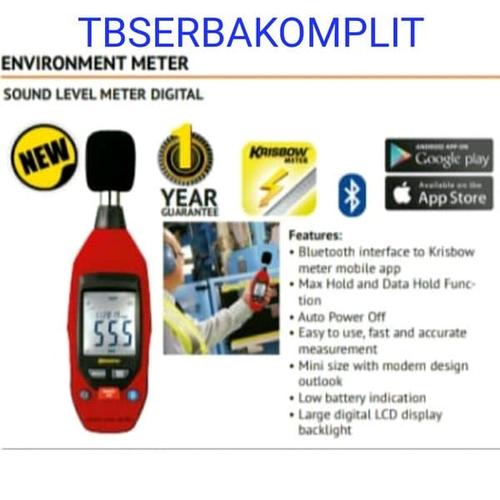 Jual Krisbow 10176592 Digital Sound Level Meter With Bluetooth Range 35 ...