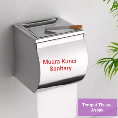 Jual Tempat tissue asbak stainless/tissue roll tissue gulung kamar ...
