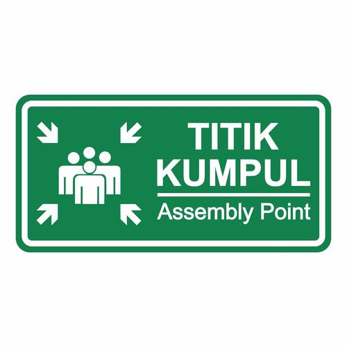 Promo Rambu Sign Assembly Point 40cm x 20cm Tititk Kumpul Plat ...