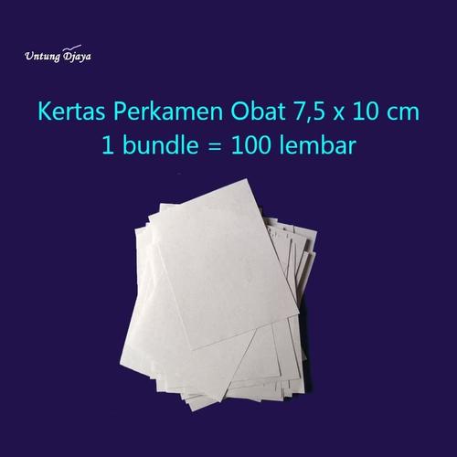Jual Kertas Perkamen Obat Farmasi / Kertas Puyer Buram Isi 100 Lembar ...