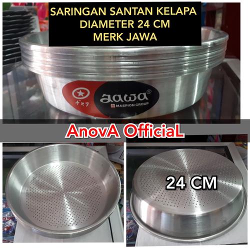 Jual SARINGAN SANTAN KELAPA BULAT 24 CM. JAWA. MASPION GROUP. ALUMUNIUM ...
