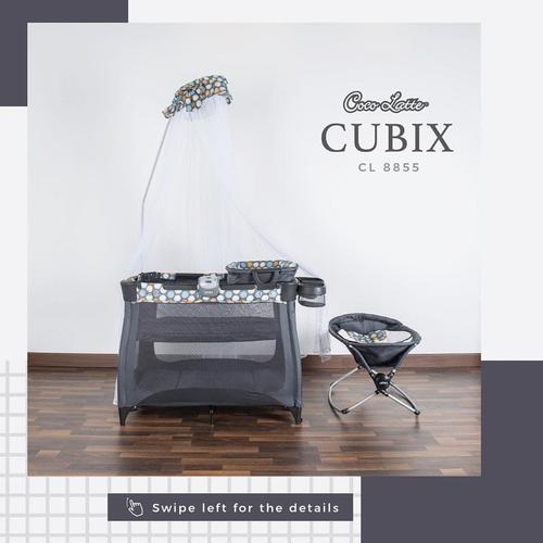 Jual Box Cocolatte CUBIX CL 8855 Keranjang Bayi - blue dot - Kota ...