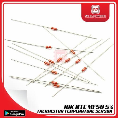 Jual THERMISTOR TEMPERATURE SENSOR NTC MF58 3950 10K OHM 5 PERSEN NTC ...