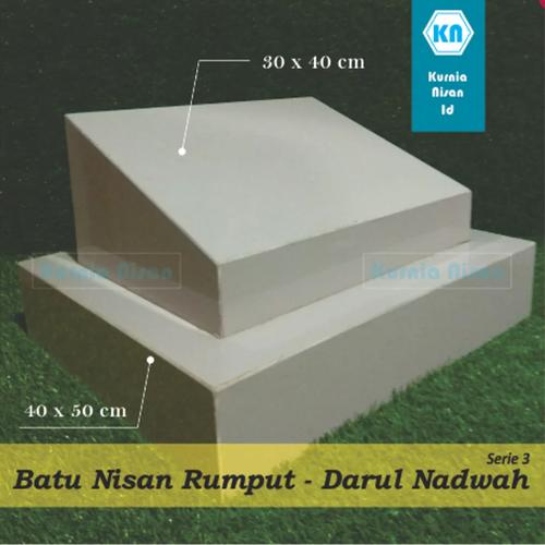 Jual Batu nisan rumput keramik cream - Darul nadwah serie 3 - Hitam ...