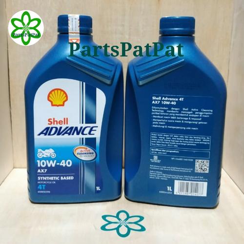 Jual OLI OIL MESIN SHELL ADVANCE AX7 AX 7 AX-7 1LT 1000ML 10W40 10W-40 ...
