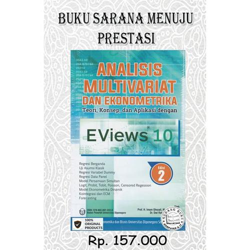 Jual BUKU ANALISIS MULTIVARIAT dan EKONOMI TEORI KONSEP APLIKASI EVIEWS ...