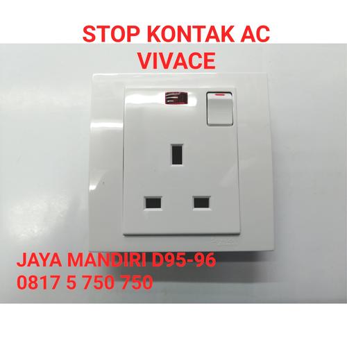 Jual STOP KONTAK AC VIVACE SCHNEIDER KB15N StopKontak with Switch ...