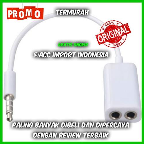 Jual Audio Splitter USB Jack to DOUBLE 3.5mm Dual Jack Cable Adapter ...