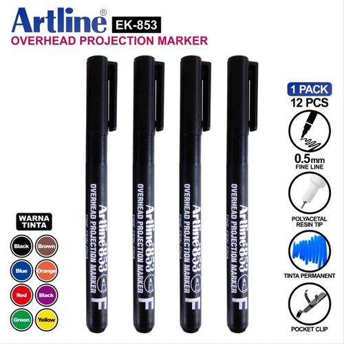 Jual Spidol Permanen OHP Artline EK-853 Fine - Hitam - Kota Surabaya ...