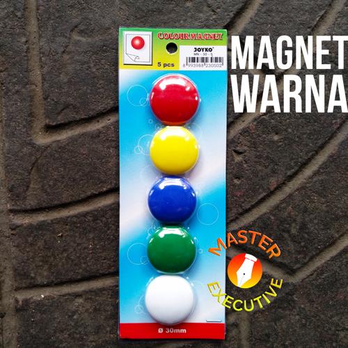 Jual Joyko Colour Magnet Whiteboard 5 Warna - Diameter 30 mm / MN-30-5 ...