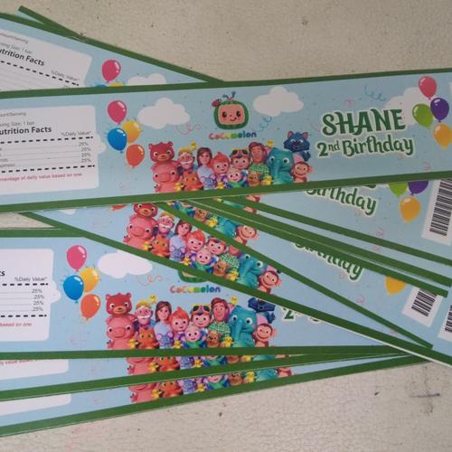Jual label aqua cocomelon / label aqua custom cocomelon - Kota ...