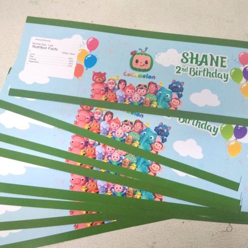 Jual label susu botol cocomelon / label susu botol custom cocomelon ...