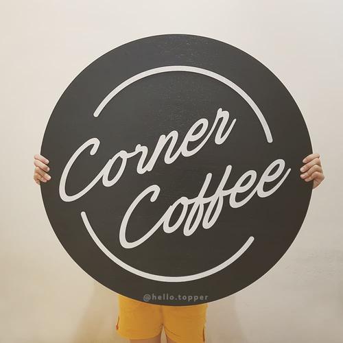 Promo Custom Signage Kayu 80cm / Signage kayu / Bisa Custom Logo ...