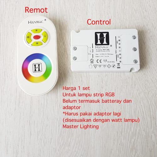 Jual Control + remot dimmer 12V 72W 1warna dan RGB dimmable lampu strip ...