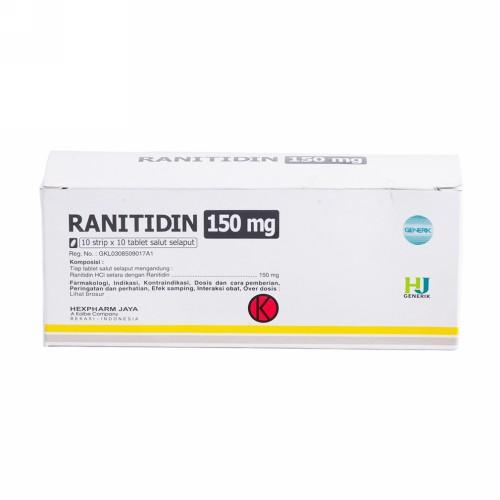 Jual RANITIDIN HEXPHARM 150 MG STRIP 10 TABLET - Kota Tangerang Selatan ...