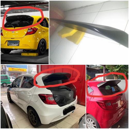 Jual Aksesoris eksterior mobil Honda All New Brio Spoiler Spoon ...