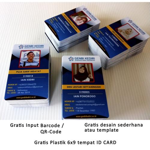 Jual cetak id card barcode qr-code - Kab. Malang - Hamikron | Tokopedia