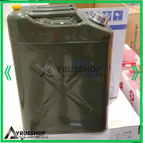 Jual Jerigen Bensin Solar BBM Metal 20L - Jerry Can Besi 20L Hijau ...