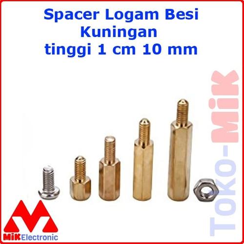 Jual SPACER LOGAM BESI KUNINGAN 1CM 1 CM 10MM 10 MM - Jakarta Barat ...