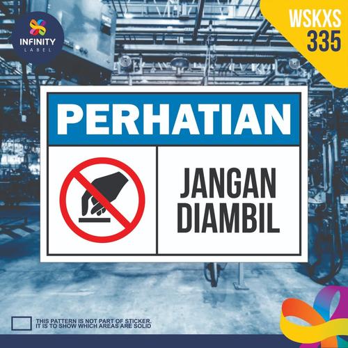 Jual stiker rambu keselamatan label k3 safety sign sticker imo WSKXS ...