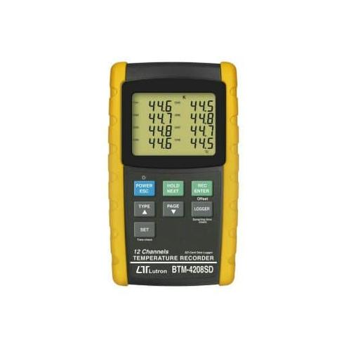 Jual Lutron BTM-4208SD 12 Channels Temperature Recorder Alat Ukur ...