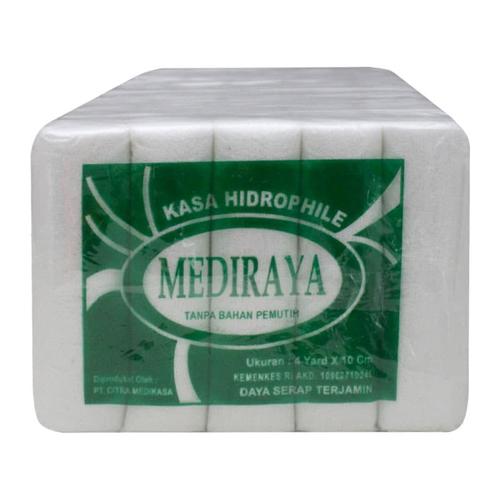 Jual Perban/Verban/Kain Kasa Gulung MEDIRAYA 10 cm x 4 yard (PER PACK ...