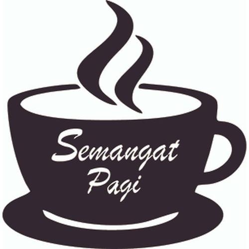 Jual Stiker Coffee Semangat Pagi Wall Sticker Dinding Kaca Dan Rumah ...
