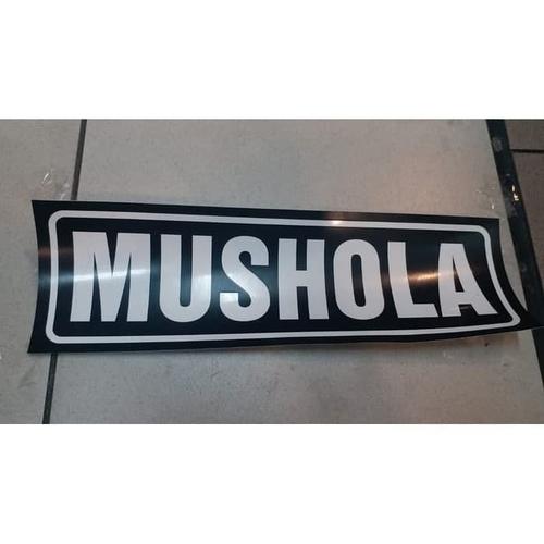 Jual SIGN LABEL STICKER MUSHOLA 30X10CM - Jakarta Barat - Central Asia ...