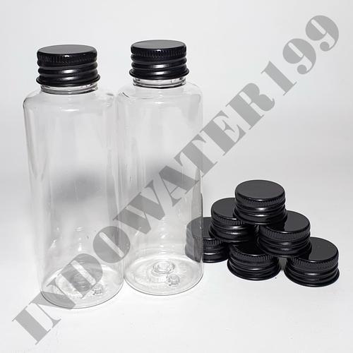 Jual BOTOL PLASTIK 100 ML TUBULAR TUTUP ALUMUNIUM HITAM - Hitam - Kota ...